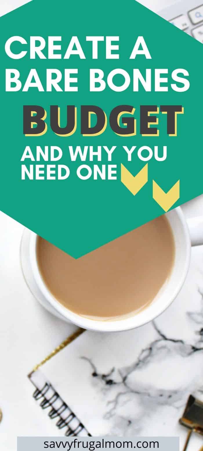 Bare Bones Budget • Savvy Frugal Mom